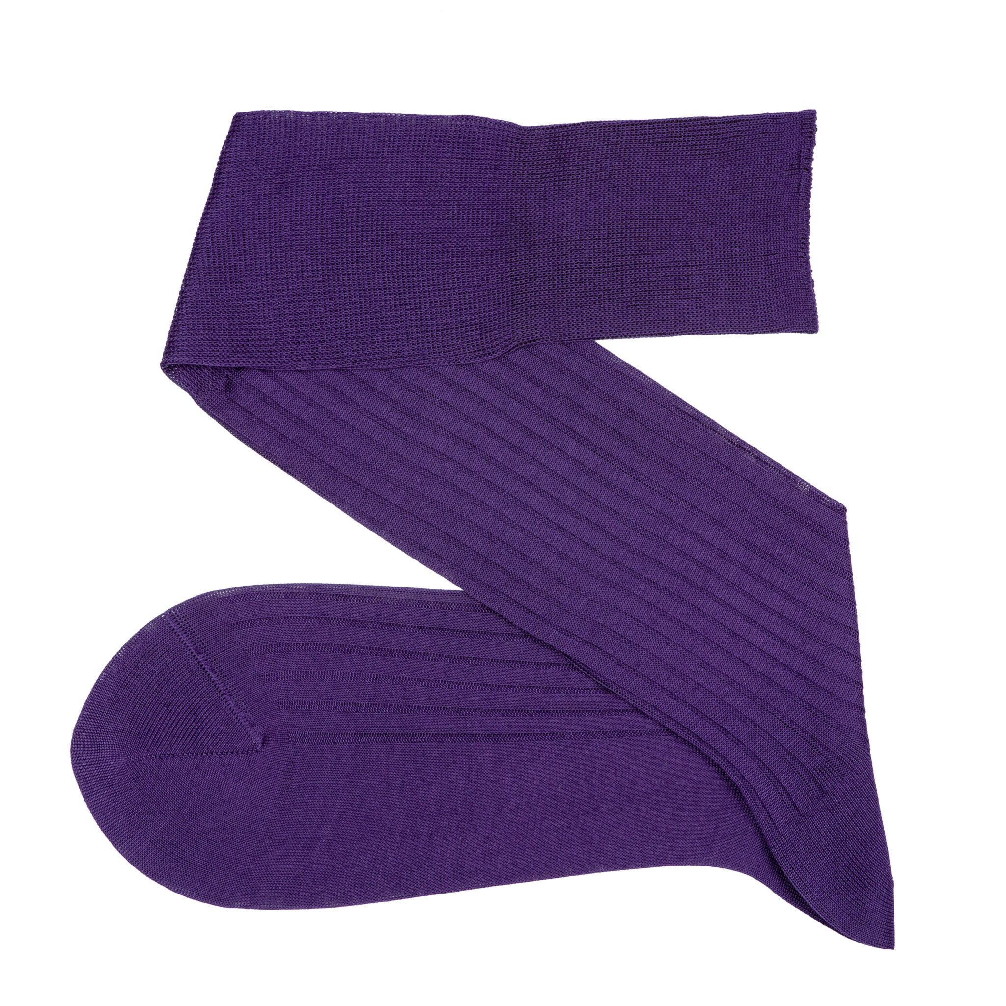 Classic Men’s Purple Dress Socks | Sophisticated Ribbed Stripes | Over ...