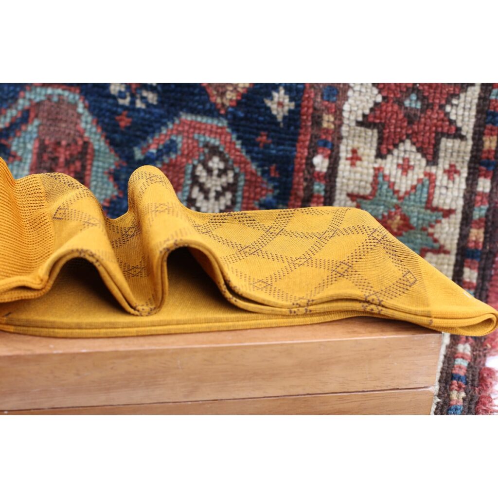 DRESS SOCKS | OVER THE CALF | MUSTARD SOCKS | TARTAN PATTERN | COTTON ...