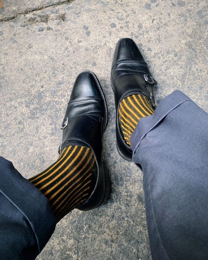 3 PACK CLEMETSEN GREEN SHADOW STRIPED SOCKS – OVER THE CALF SOCKS – MID ...