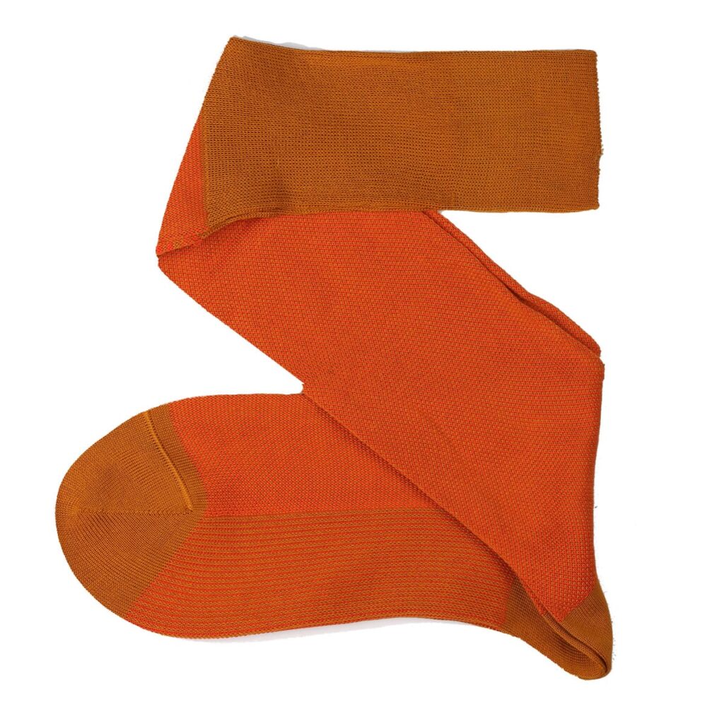 MUSTARD ORANGE OVER THE CALF BIRDSEYE – Celchuk